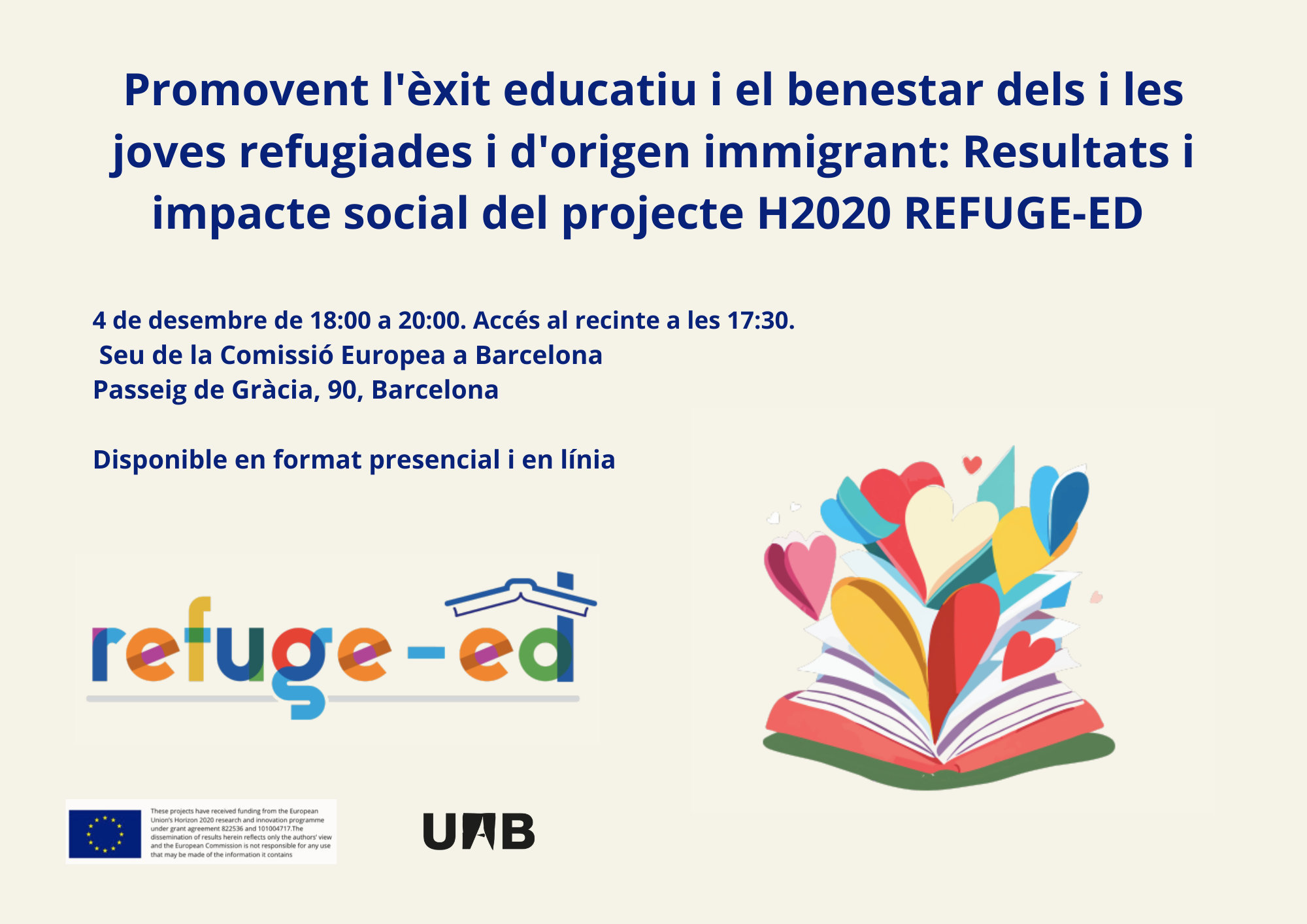 Upcoming event: Promovent l’èxit educatiu i el benestar dels i les ... Upcoming event: Promovent l’èxit educatiu i el benestar dels i les ...